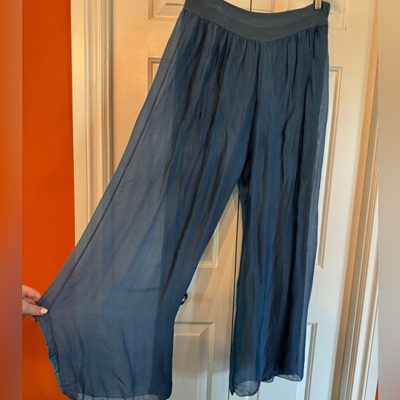 lola | Pants & Jumpsuits | Nwts Made In Italy Lola Silk Blend Pants ...